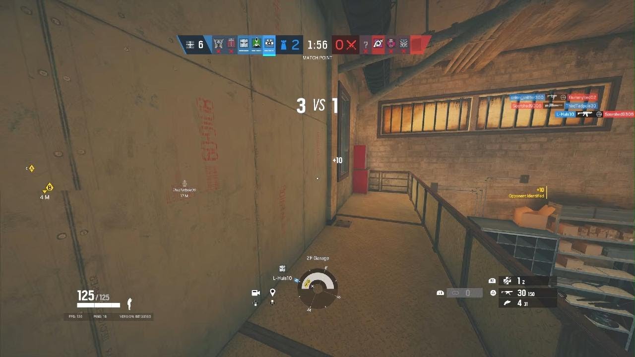 Insane trickshot mid game -siege - YouTube