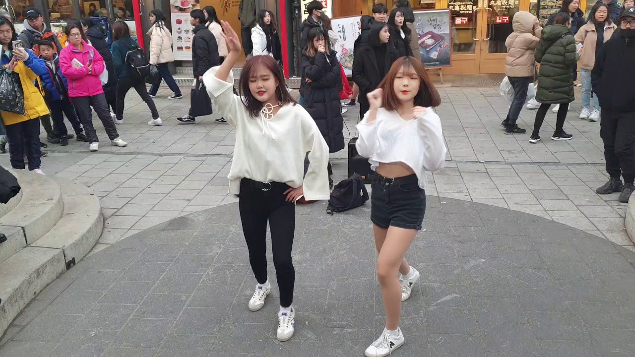 20191222 홍대 버스킹존 4번 댄스팀 에이블 공연 Exid 위아래 Youtube