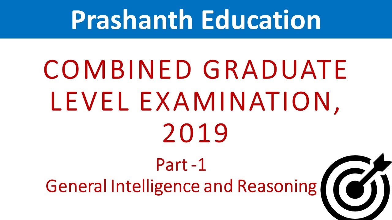 Combined Graduate Level Exam 2019 Shift 1 Tier I General Intelligence ...