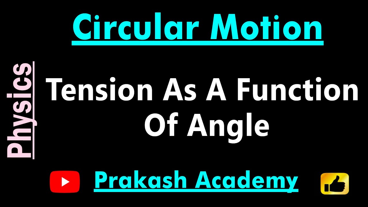Tension As A Function of Angle - Circular Motion - YouTube