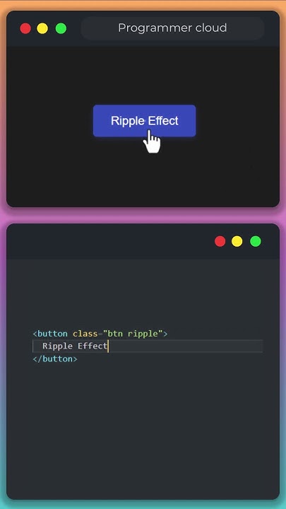 Create a Stunning Pure CSS Button with Ripple Effect 🌊🎨 - YouTube
