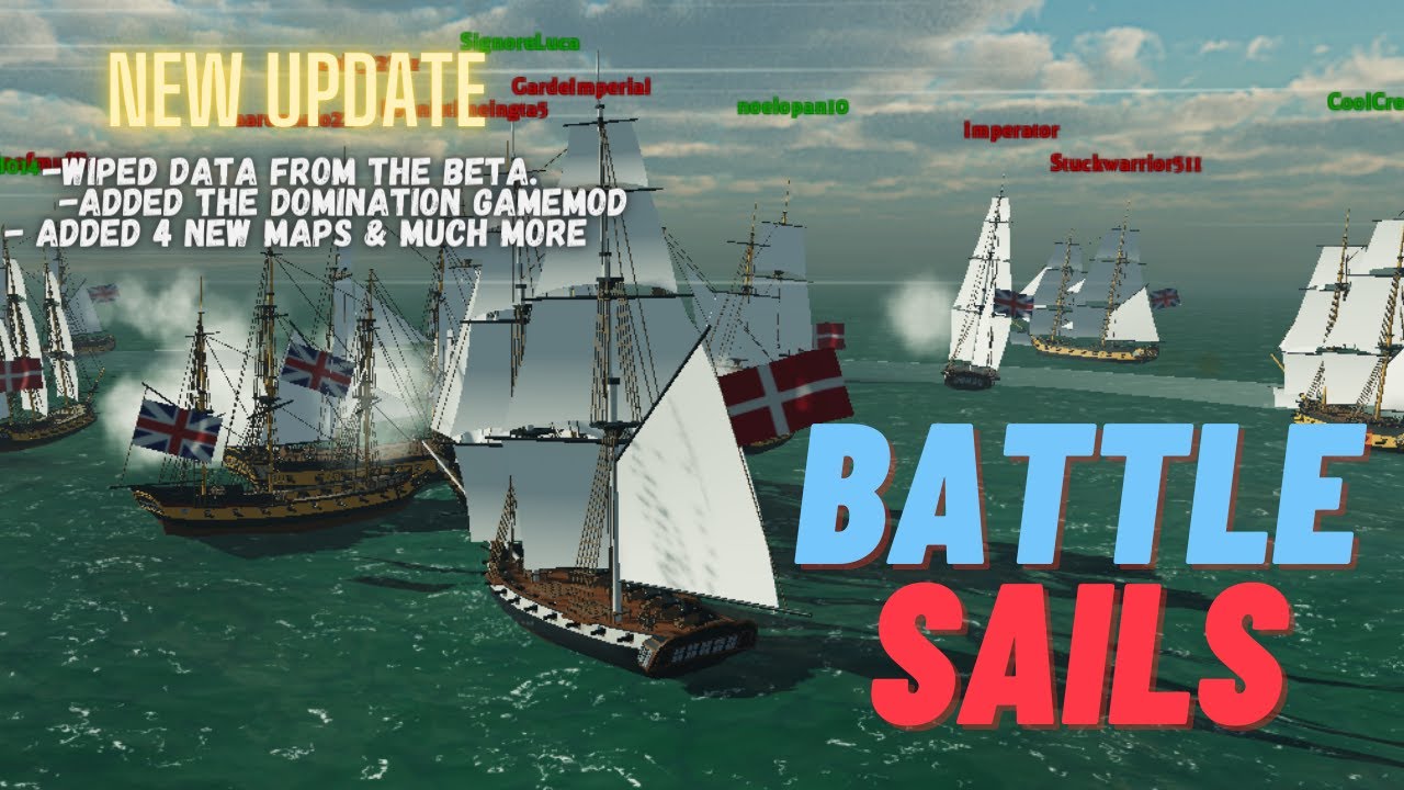 Battle Sails Roblox - NEW UPDATE | Data Wipe + New Game Mode - YouTube