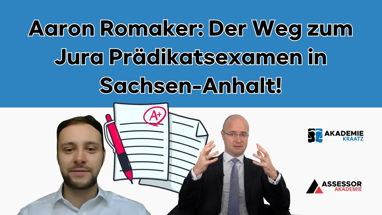 Aaron Romaker: Der Weg zum Jura Prädikatsexamen in Sachsen-Anhalt ...