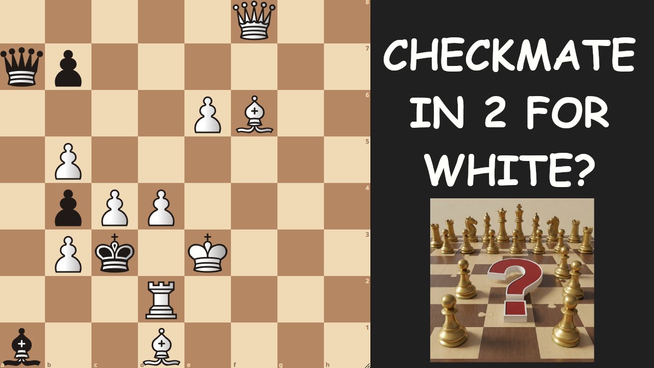 Tricky checkmate in 2 moves - YouTube