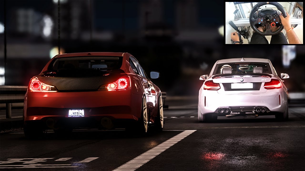 2jz Infiniti G37 Coupe - Ripping Through Traffic - Realistic 4k ...