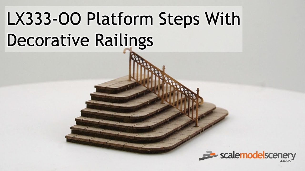 LX333 Platform Steps With Railings - OO Scale Kit from Scale Model ...