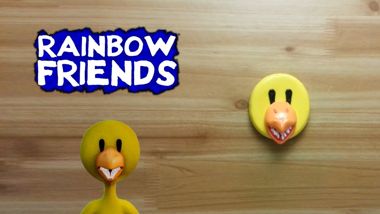 Rainbow Friends yellow clay cracking making 레인보우 프렌즈 옐로우 클레이로 만들기 - YouTube