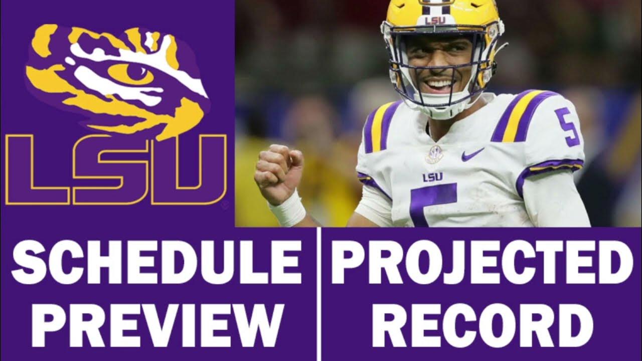 LSU Football 2023 Schedule Preview & Record Projection - YouTube