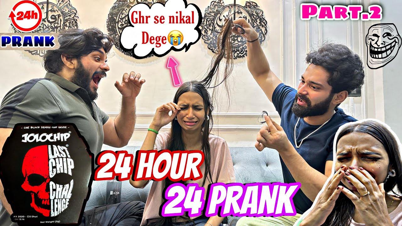 24 hours 24 Prank (Part-2) on aarti breakdown | Fokats | Abresh ...