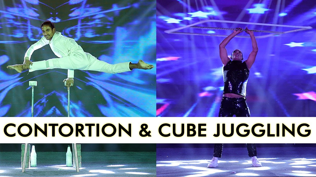 Amazing Cube Juggling Act | Solo Contortion | Hand Balance | Live ...