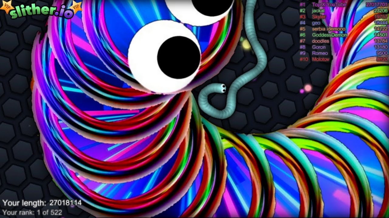 Slither.io A.I. Epic Skin Slitherio Best Gameplay - love Skin - Slither ...