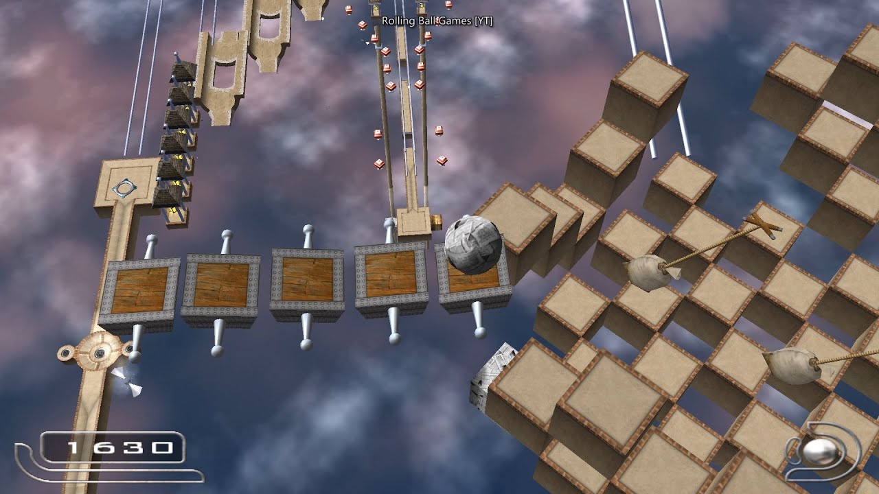 Ballance - Custom Level: "City In The Sky (空中之城)" - YouTube