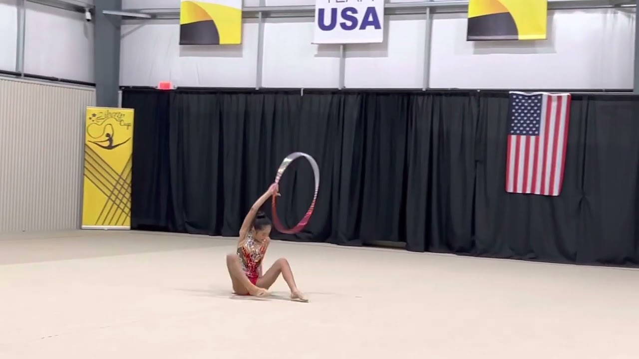 Hoop Routine Liberty Cup rhythmic gymnastics competition 2022 NJ - YouTube