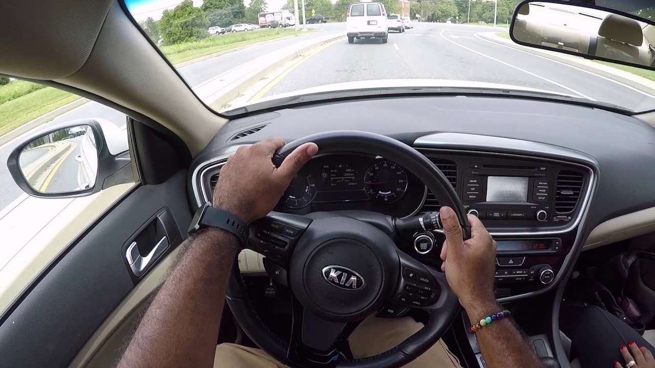 2016 Kia Optima hybrid lunch break POV test drive - YouTube