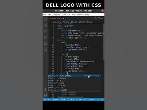 How to Create Dell Logo with HTML & CSS - YouTube