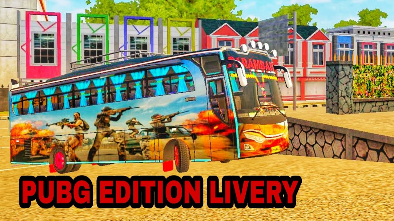 PUBG EDITION LIVERY FOR BUSSID JET BUS | WITH DOWNLOAD LINK - YouTube