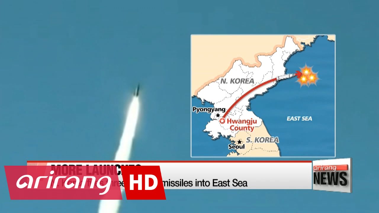 N. Korea fires three Rodong missiles during G20 talks - YouTube