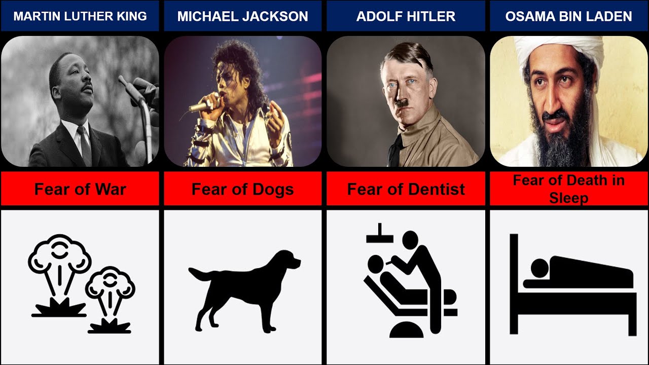 Fear and phobia of famous people - YouTube