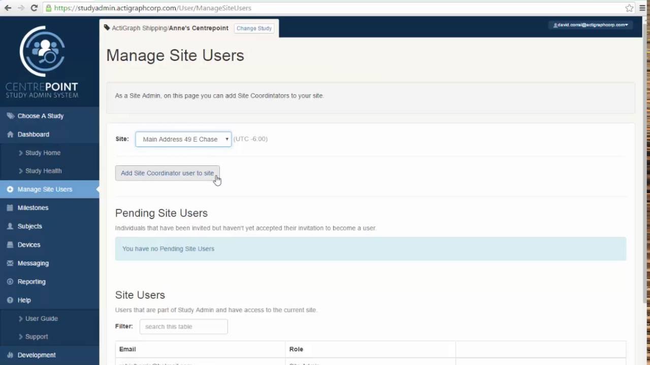 CentrePoint Manage Site Users Training Video - YouTube