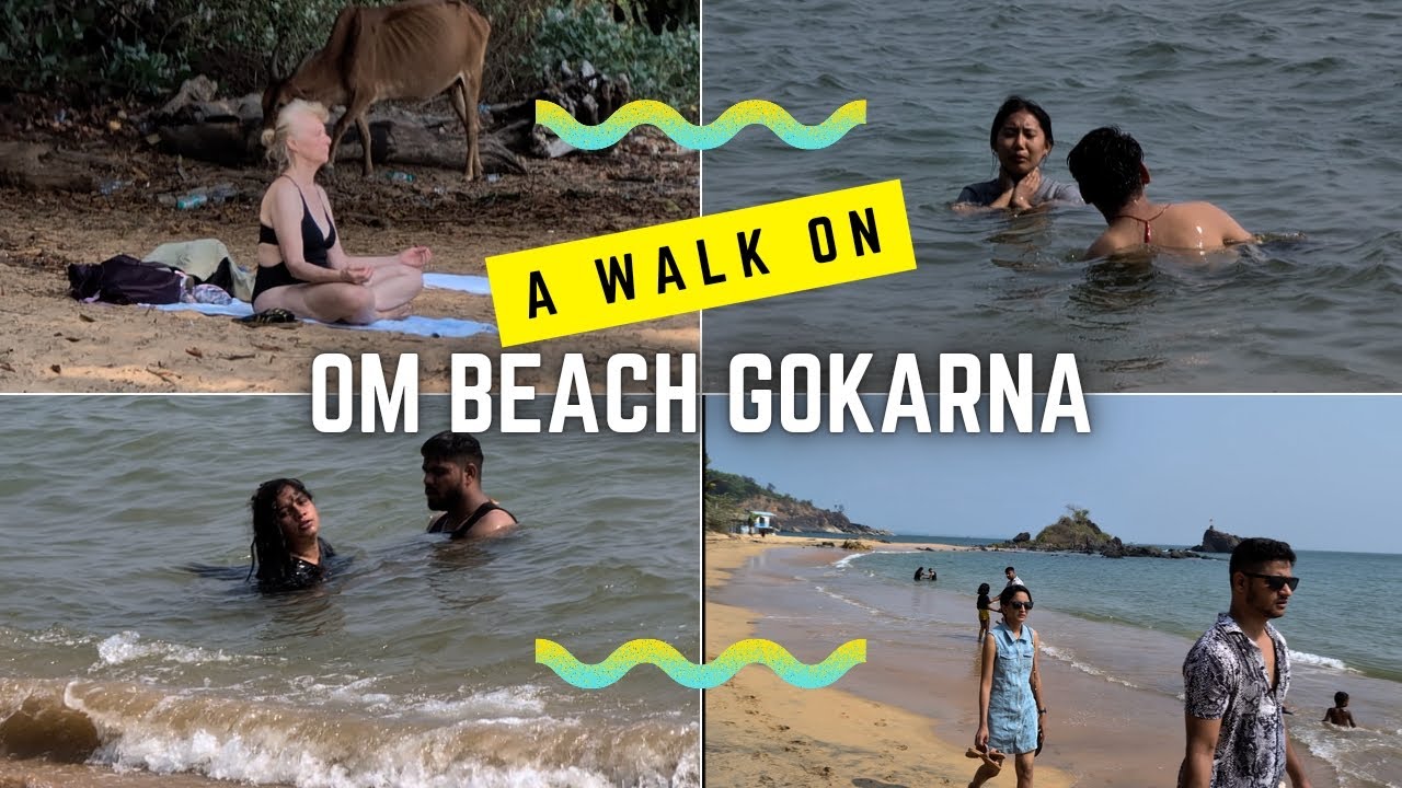 A Walk on OM Beach GOKARNA | Real 4K | Summer hotspot - YouTube