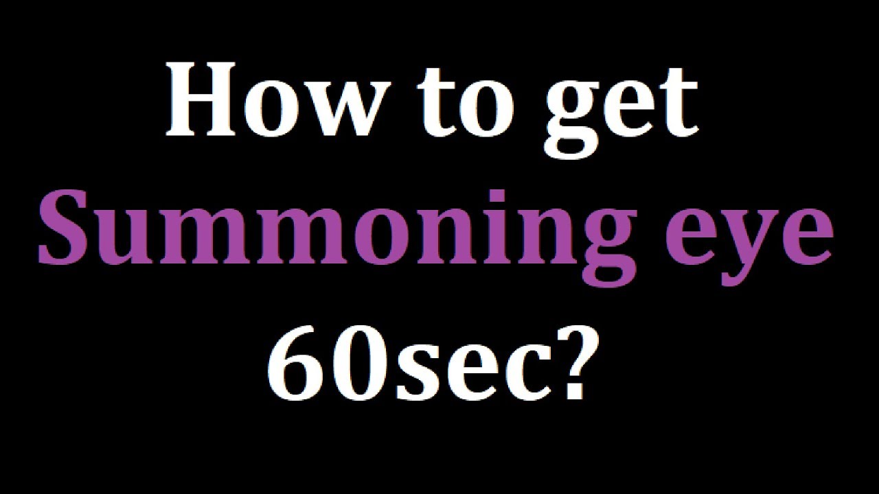 How to get Summoning eye 60sec? Minecraft Hypixel SkyBlock [OLD] - YouTube