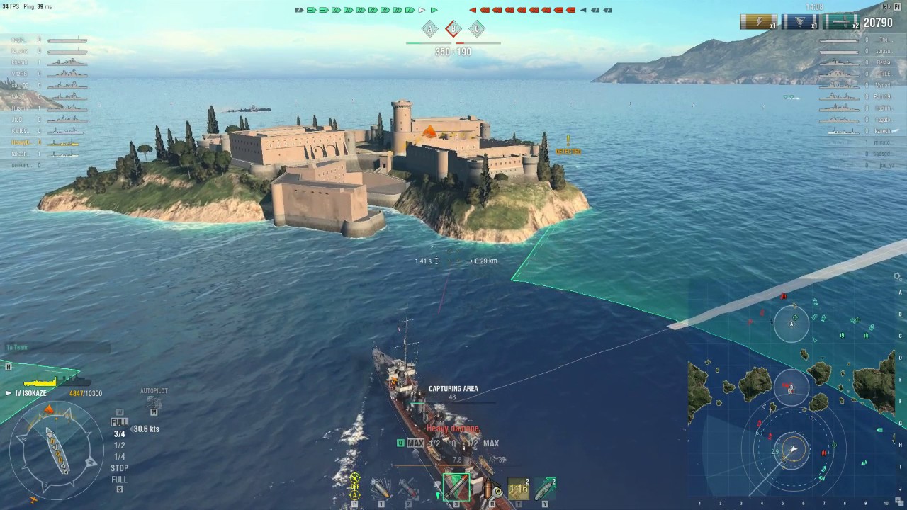 wows DD isokaze devastating strike! - YouTube