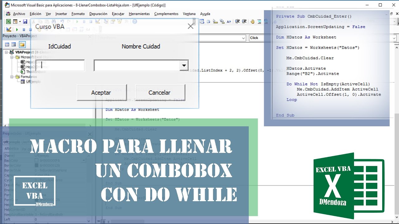 COMO LLENAR UN COMBOBOX EN EXCEL YouTube como-llenar-un-combobox-en-excel-youtube