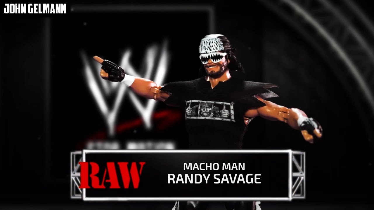 WWE MACHO MAN RANDY SAVAGE ENTRANCE - STOP MOTION - YouTube
