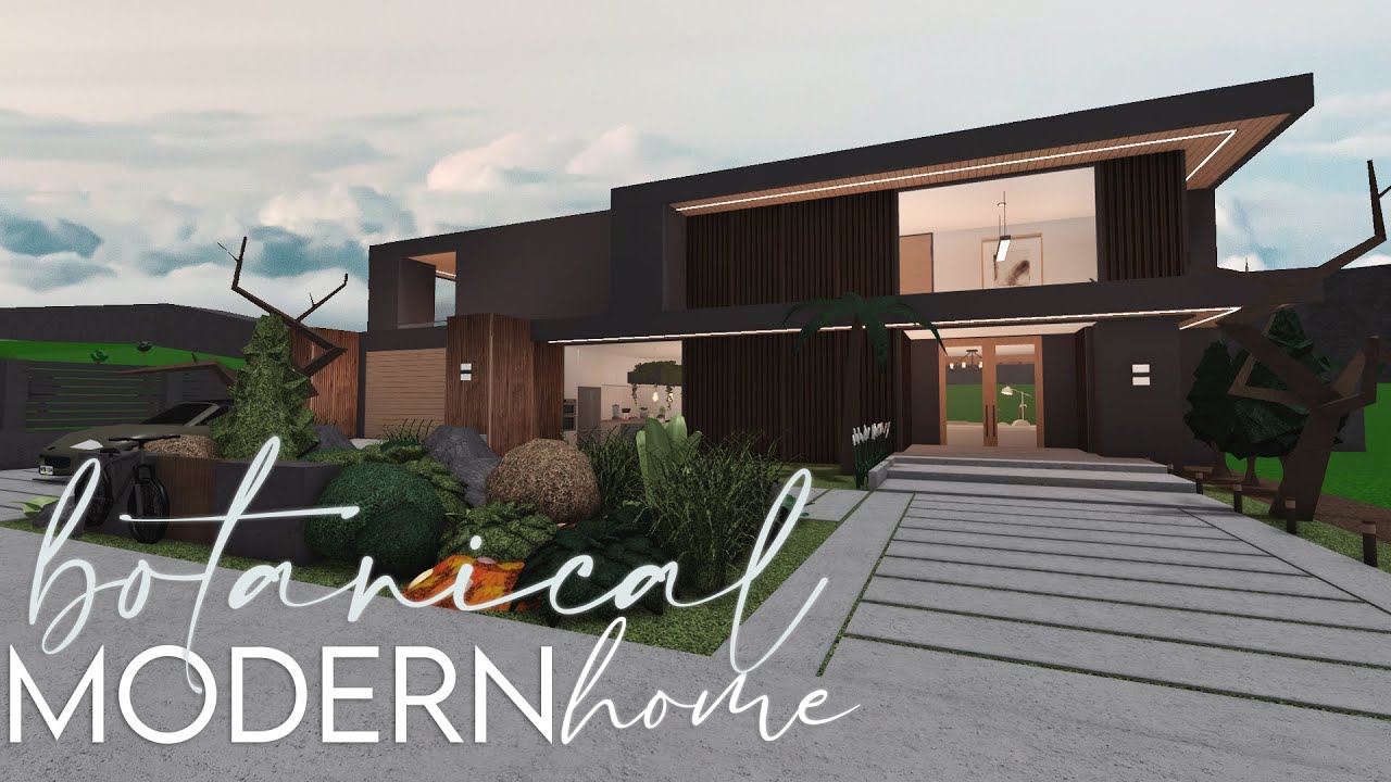 Bloxburg | Botanical Modern Home | 260k | House Build - YouTube