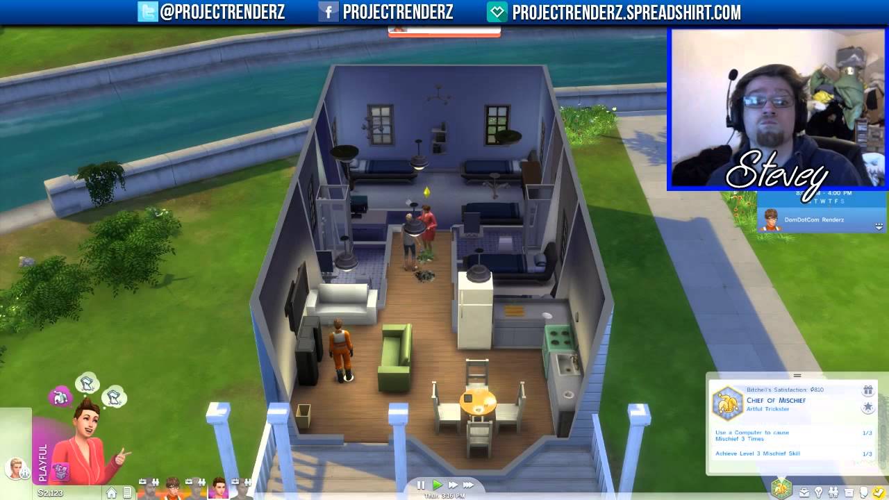 The Sims 4: The Renderz - HOW DO I CAUSE MISCHIEF?! w/SteveyFreaq - YouTube