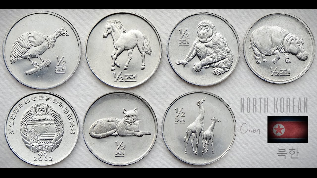 North Korean Half CHON coins | ANIMAL Series - Complete Set | NORTH ...
