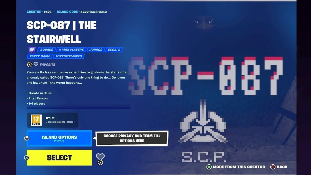 Fortnite Horror Map, Scp - 187 The Stairwell. 5672- 8378 - 3342 - YouTube