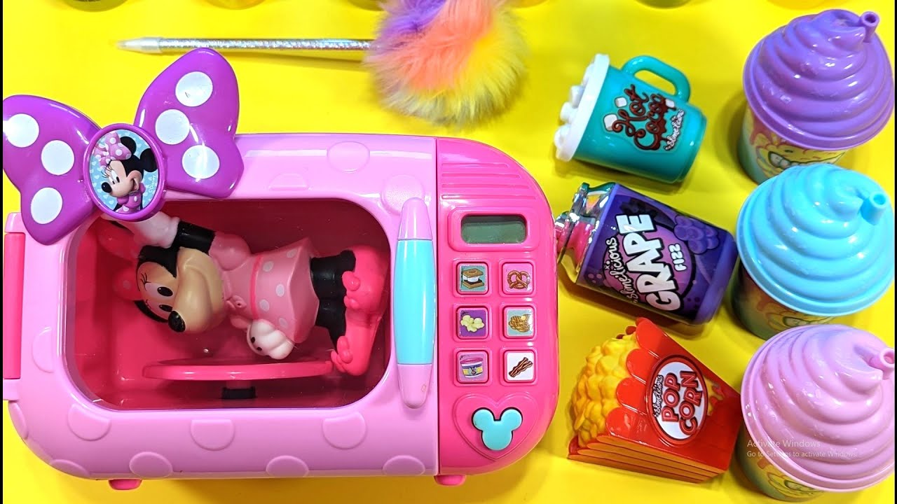 Satisfying DIY How to make Rainbow Slime with Minnie Mouse Microwave ...