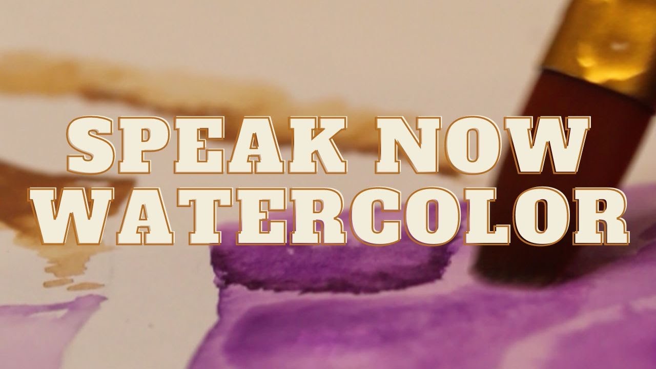 Speak Now Watercolor Painting #erastour #taylorswift #watercolor #art # ...