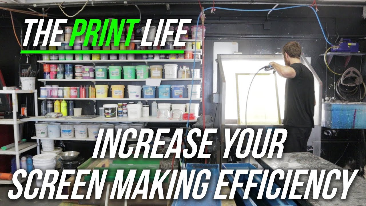 How to increase you screen making efficiency in your screen print shop ...