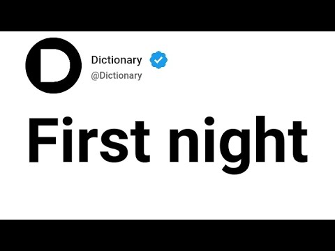First night Meaning In English - YouTube