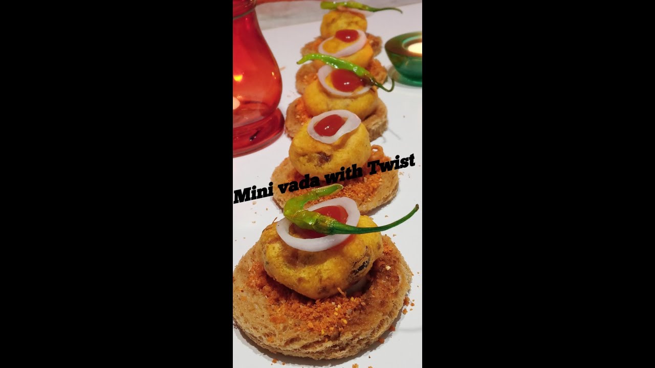 Mini vada | party starter | recipe by home cooking lab - YouTube