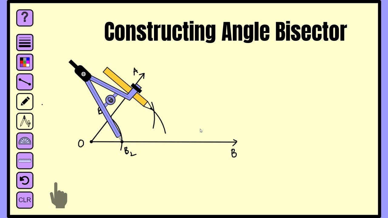 Constructing an Angle Bisector || Geometric Construction - YouTube