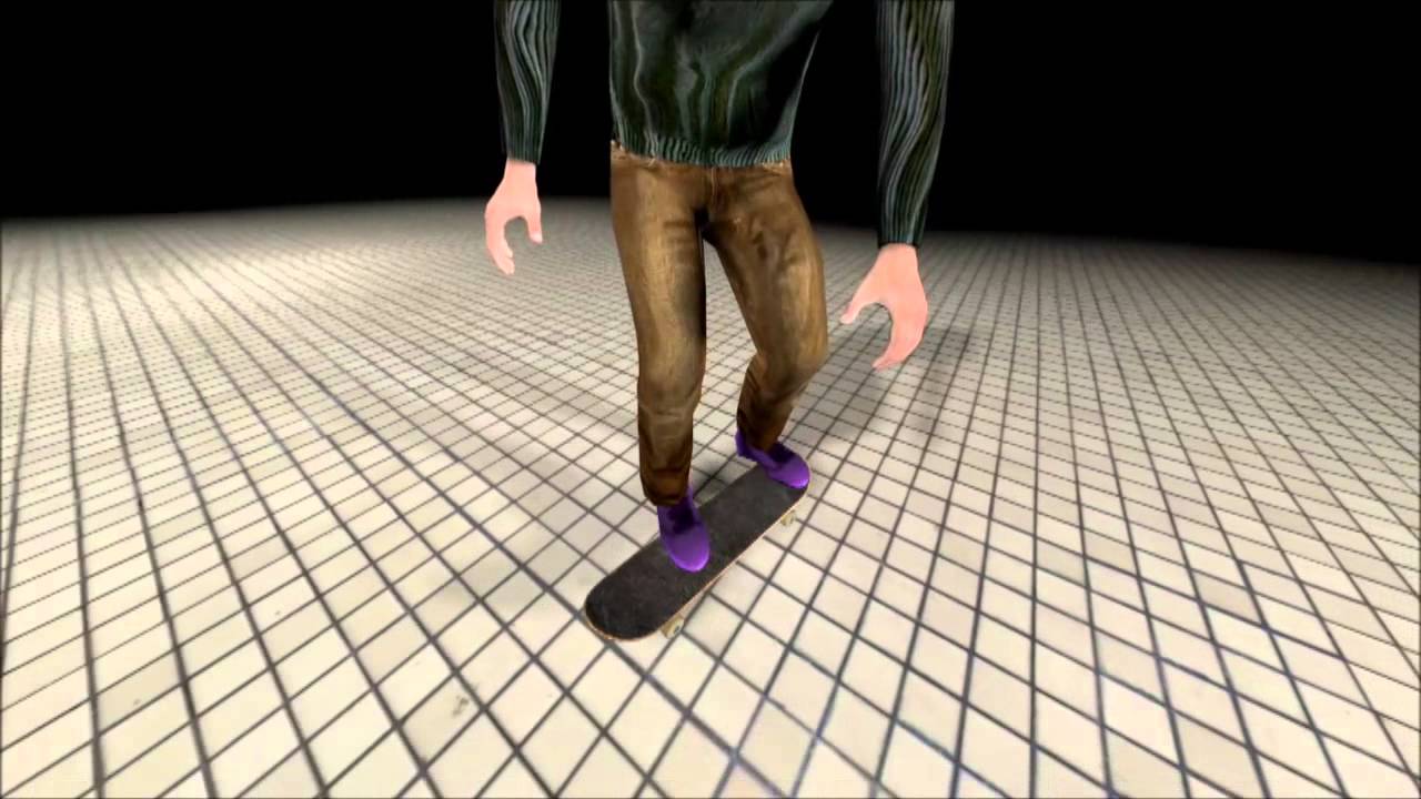 3D Studio Max: Skateboarding Animations 3 - YouTube