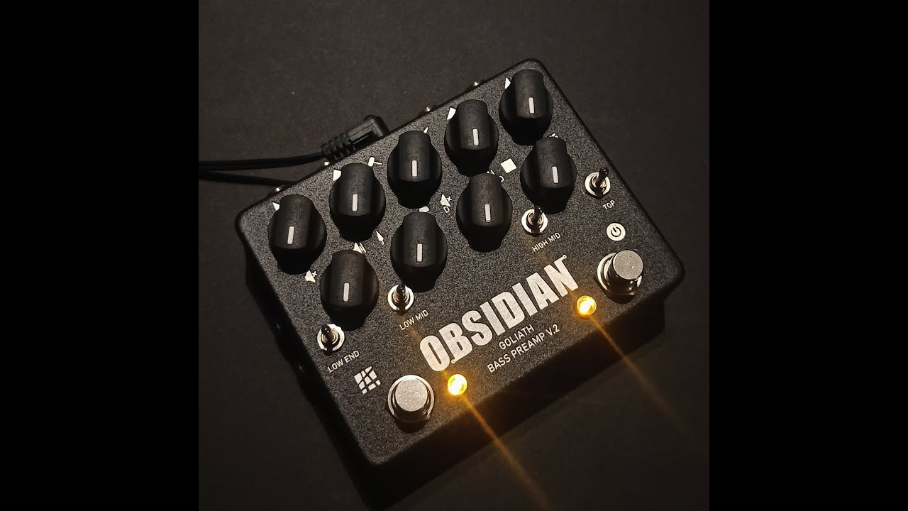Obsidian Goliath Bass Preamp v2/Sound example - YouTube