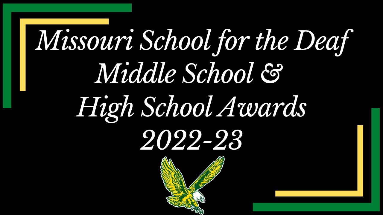 MSD Middle School and High School Classroom Awards - YouTube