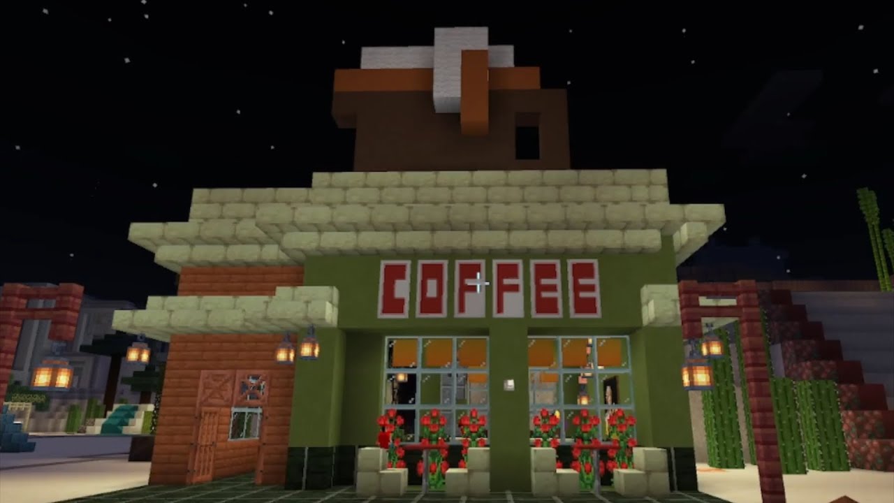 Minecraft Coffee Shop: How to Build a Cozy Cafe! - YouTube