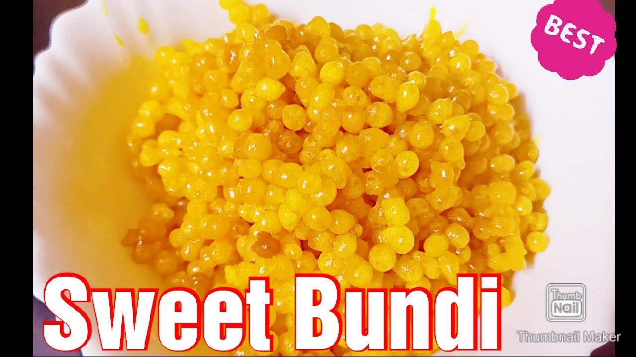 How to make easy SWEET BUNDI🥰!! - YouTube