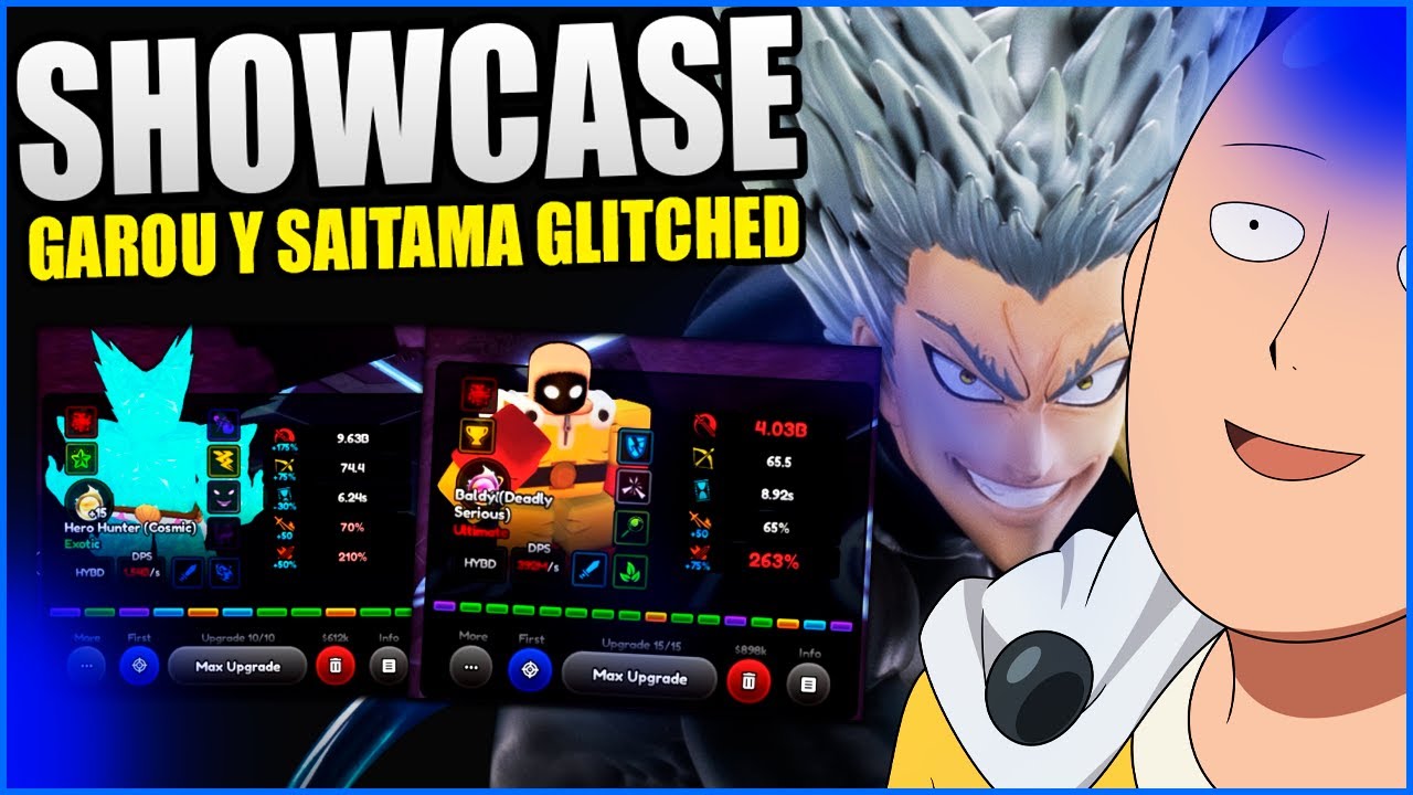 GAROU Y SAITAMA MODO SERIO SECRETO - Anime Last Stand #roblox - YouTube