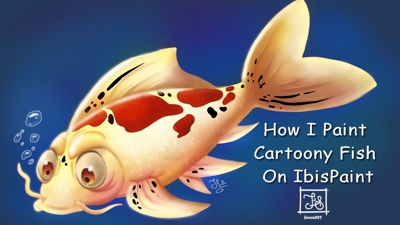 Digital Art Tutorial: A Quick Guide On How I Paint Cartoon Fish Using IbisPaint - YouTube