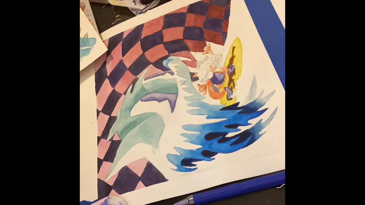 MGMT Congratulations Album Cover Watercolor (Meh.) - YouTube