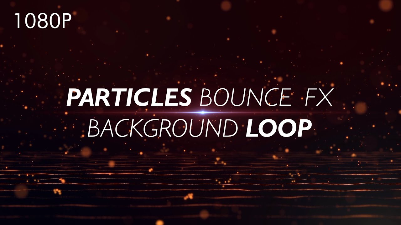 FULL HD Particles Bounce Background Loop Animation - YouTube