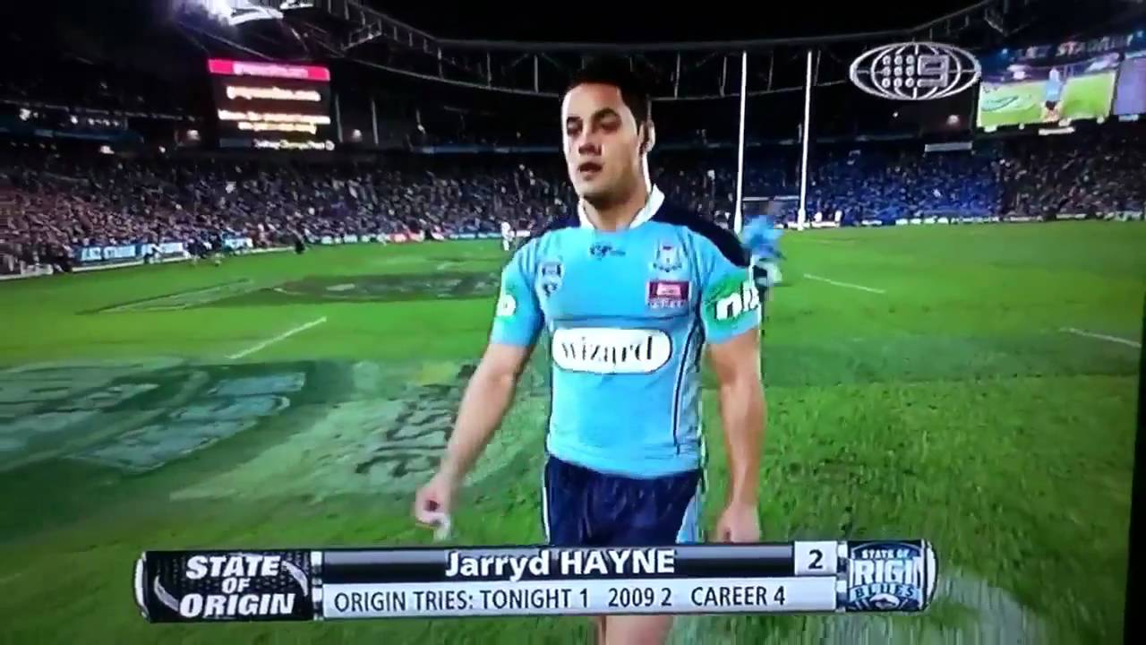 Hayne intercept try state of origin 2009 - YouTube