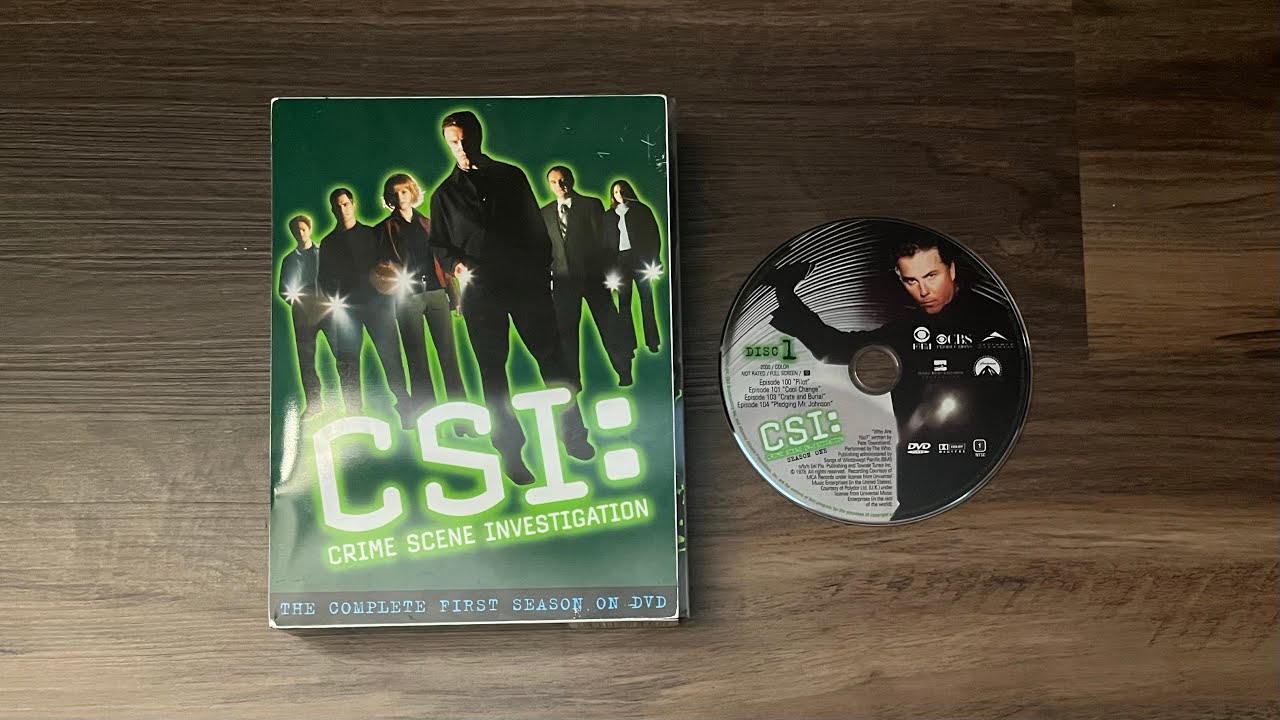 Opening To C.S.I.: The Complete First Season 2000 (2003 DVD) Disc One ...