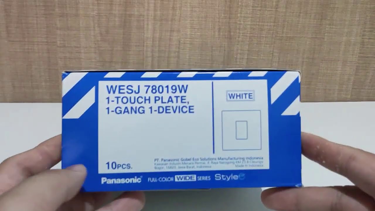 Panasonic Frame Engkel 1 Gang 1 Device Putih WESJ 78019W - YouTube